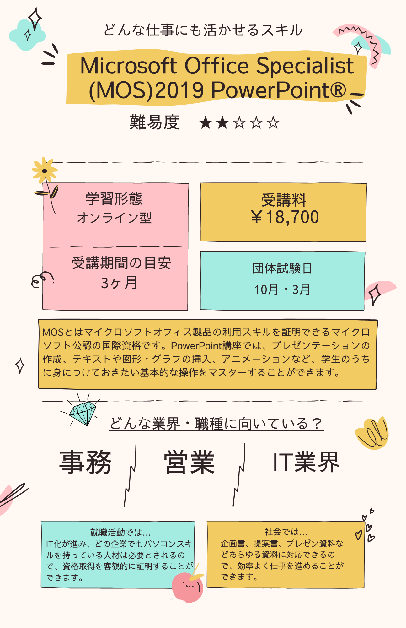 【2025年度】Microsoft Office Specialist （MOS）365 Excel®講座 / Word講座 ...